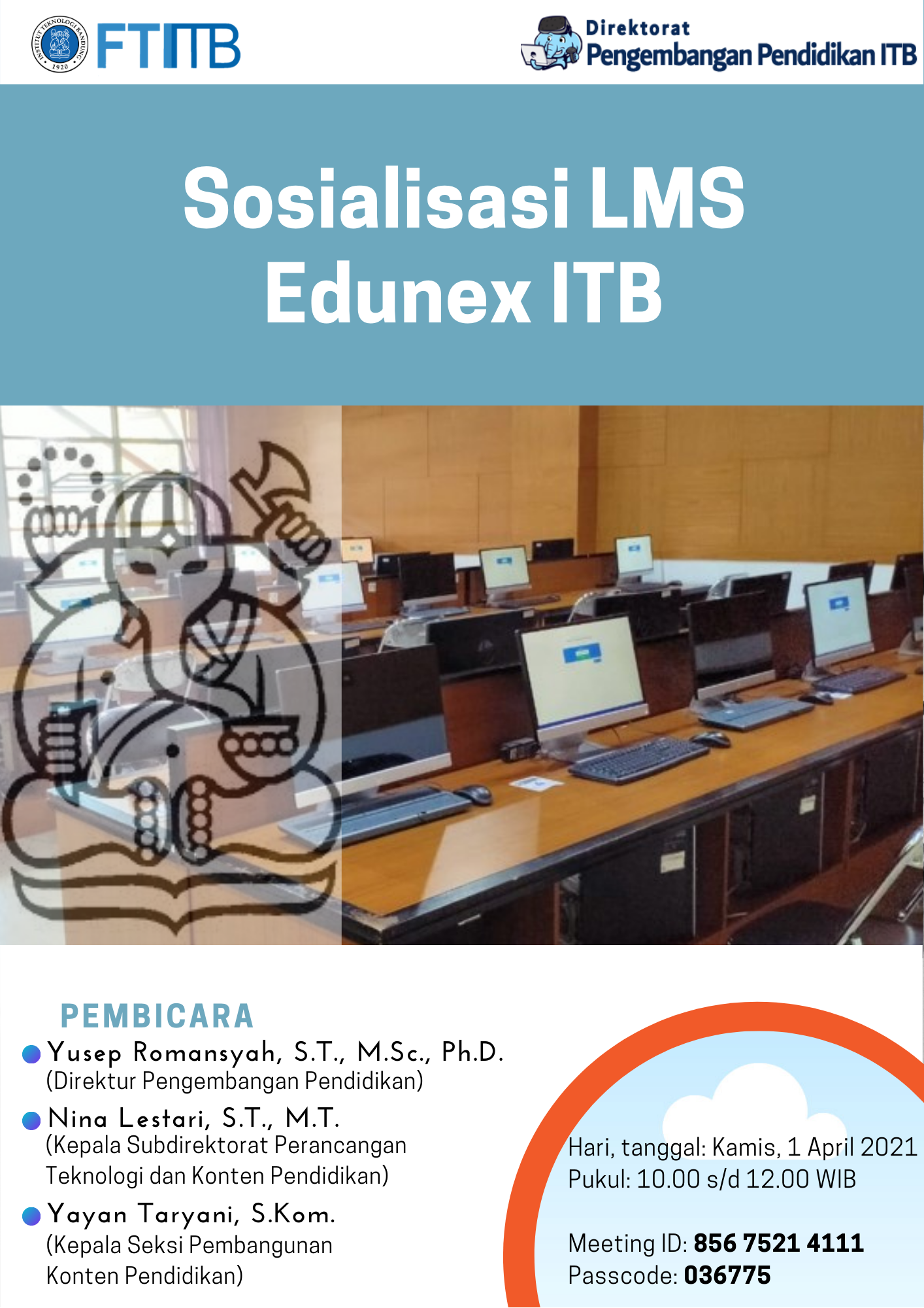 Sosialisasi LMS Edunex ITB – FACULTY OF INDUSTRIAL TECHNOLOGY