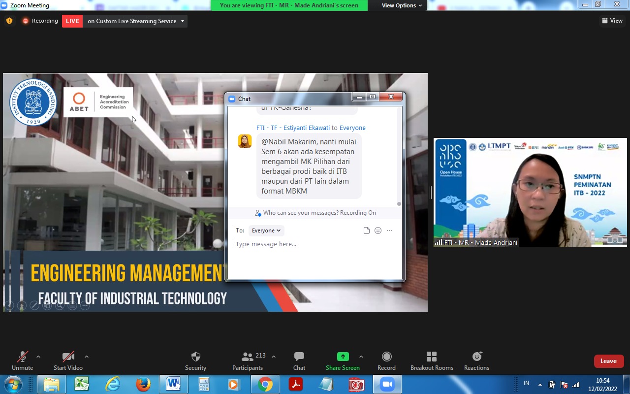 Open House Penerimaan Mahasiswa Baru Program Sarjana Jalur SNMPTN-Peminatan 2022 – FAKULTAS ...