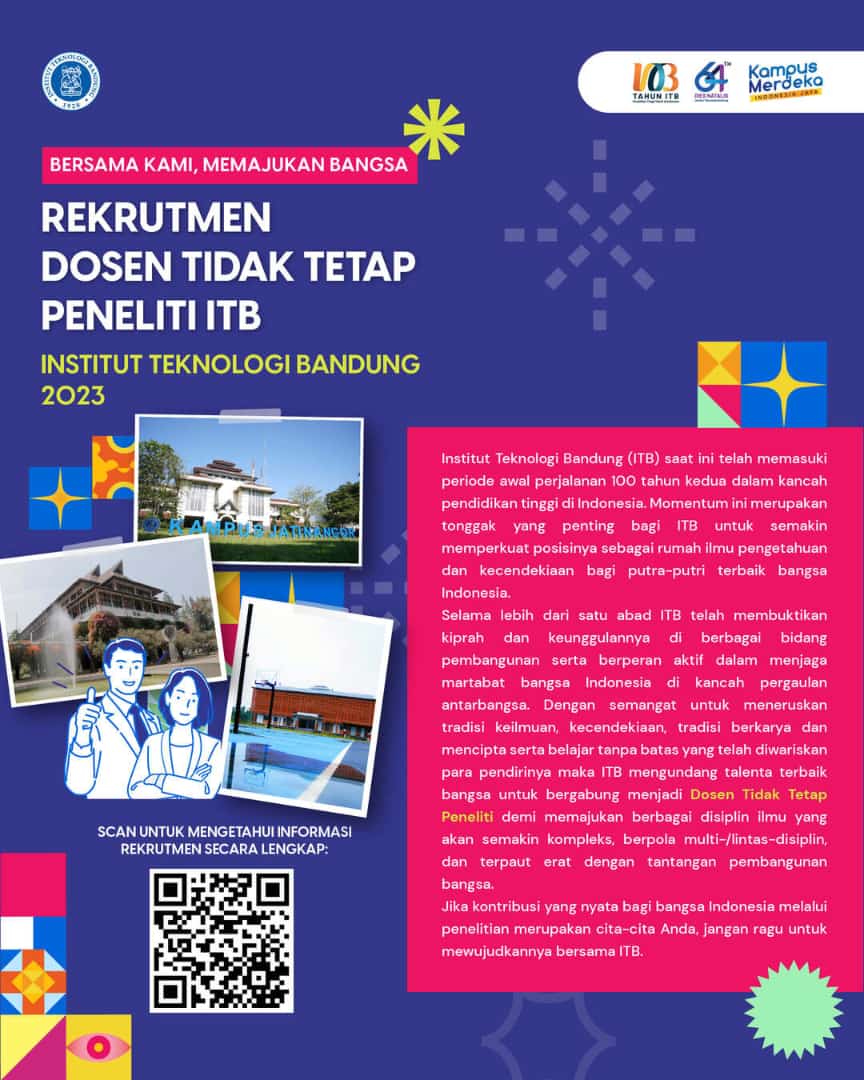 Rekrutmen Dosen Tidak Tetap ITB tahun 2023 – FAKULTAS TEKNOLOGI INDUSTRI Rekrutmen Dosen Tidak Tetap ITB tahun 2023 – FAKULTAS TEKNOLOGI INDUSTRI