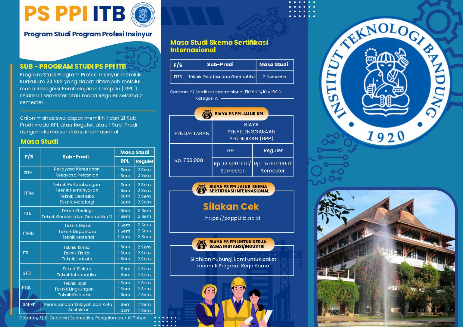 Penerimaan Mahasiswa Baru Program Studi Program Profesi Insinyur (PS ...